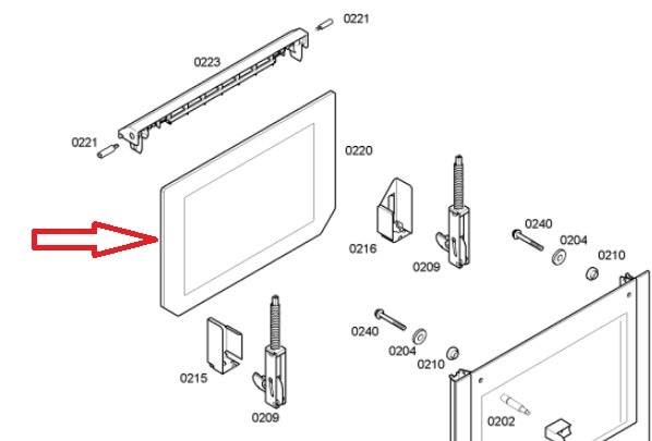 Originales Innenglas für Siemens Backofentür 00476665 - CSB-Service