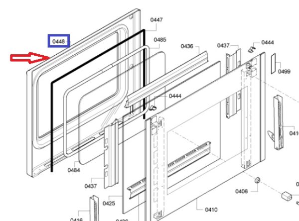 Originales Innenglas für Constructa Backofentür 00680636 - CSB-Service