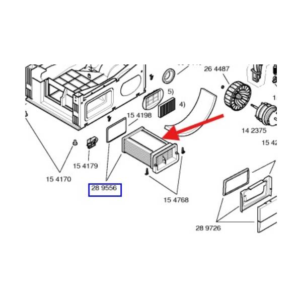 Original heat exchanger for Siemens heat pump dryer 00289556 - CSB service