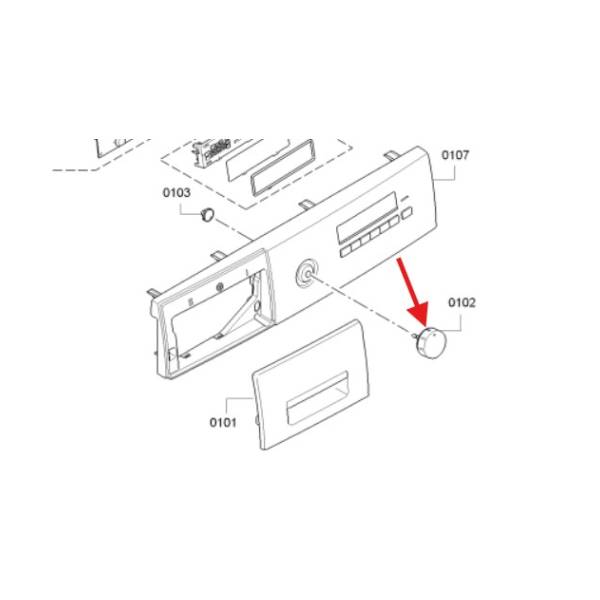 Botón original de navegación y activación de programas para lavadoras ...