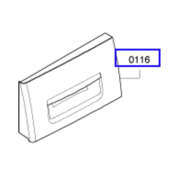 Original front panel for detergent drawer for Siemens washing machine ...